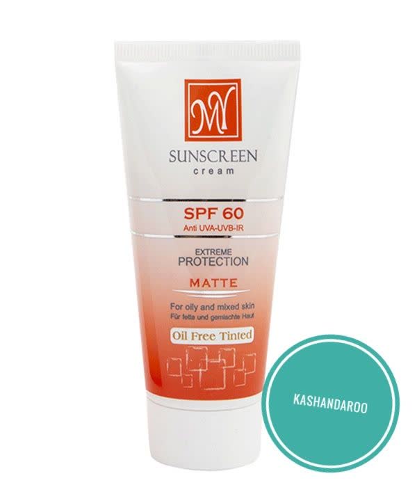 مای ضدآفتاب spf60 رنگی فاقد چربی - کاشان دارو